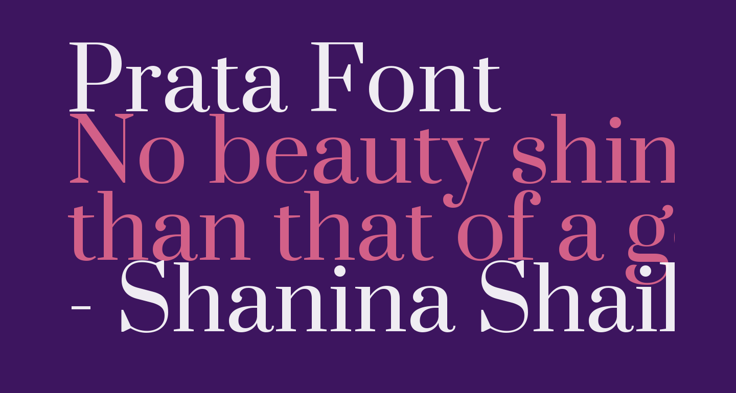 Prata free Font - What Font Is