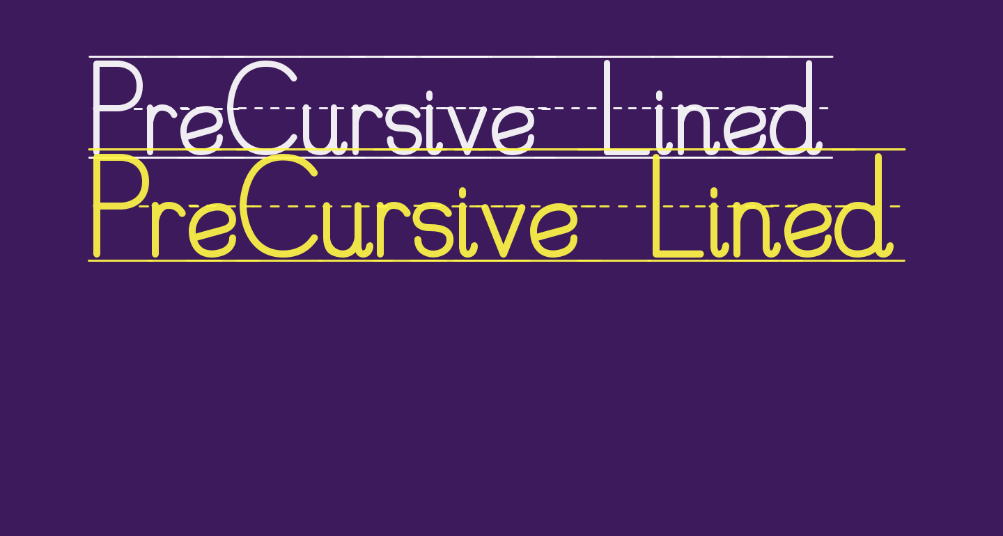 PreCursive_Lined free Font - What Font Is