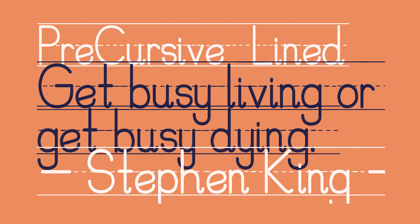 PreCursive_Lined free Font - What Font Is