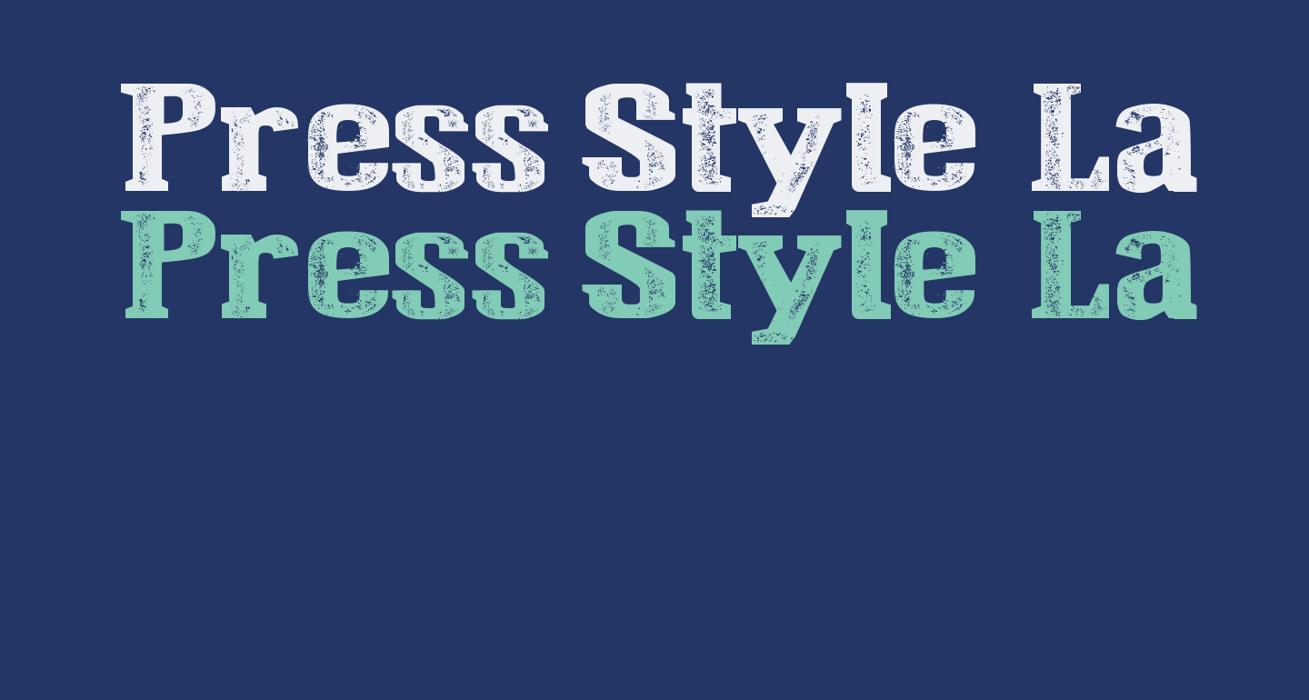 Press Style Large free Font - What Font Is