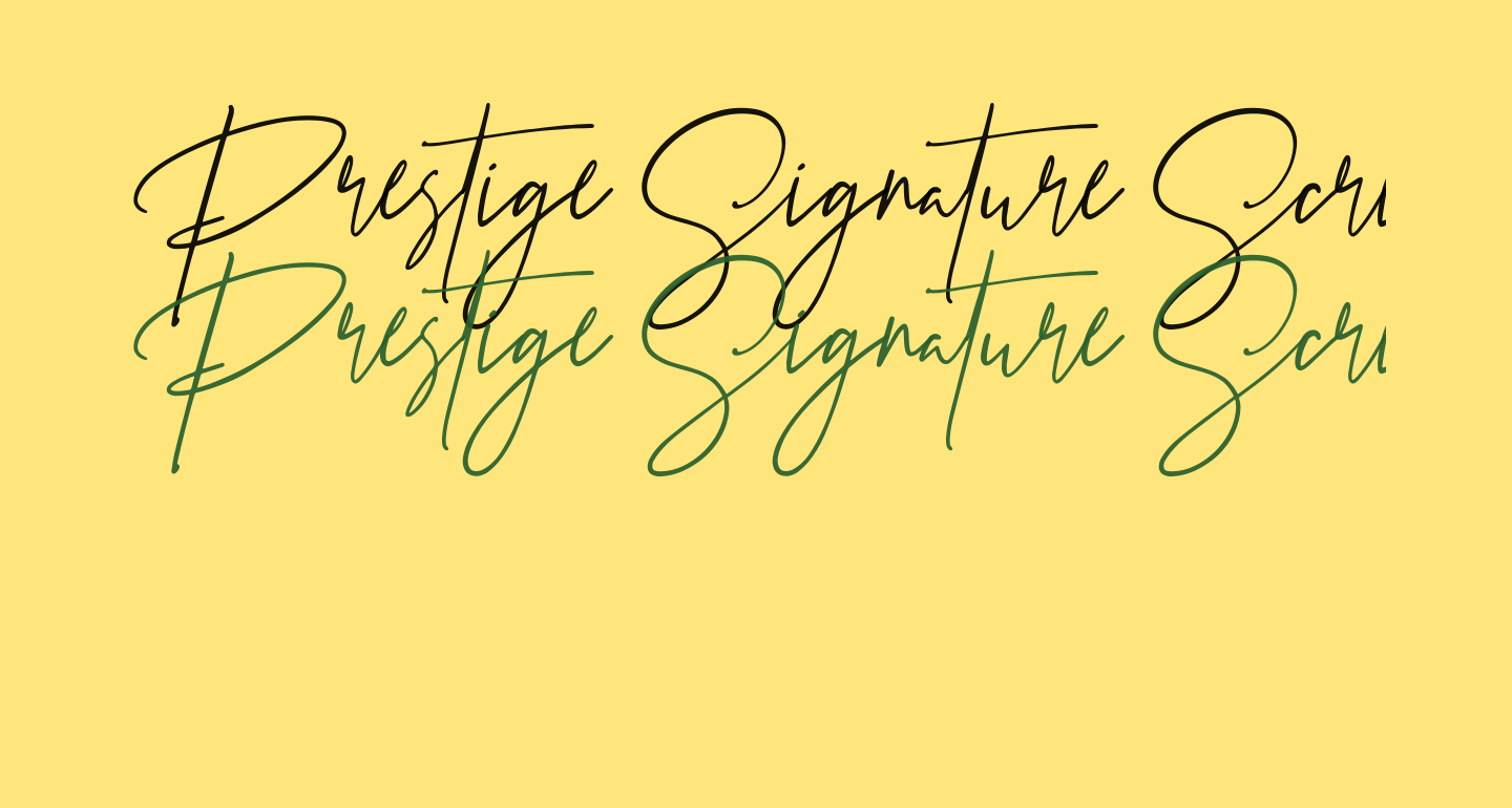 Prestige Signature Script - Demo free Font - What Font Is