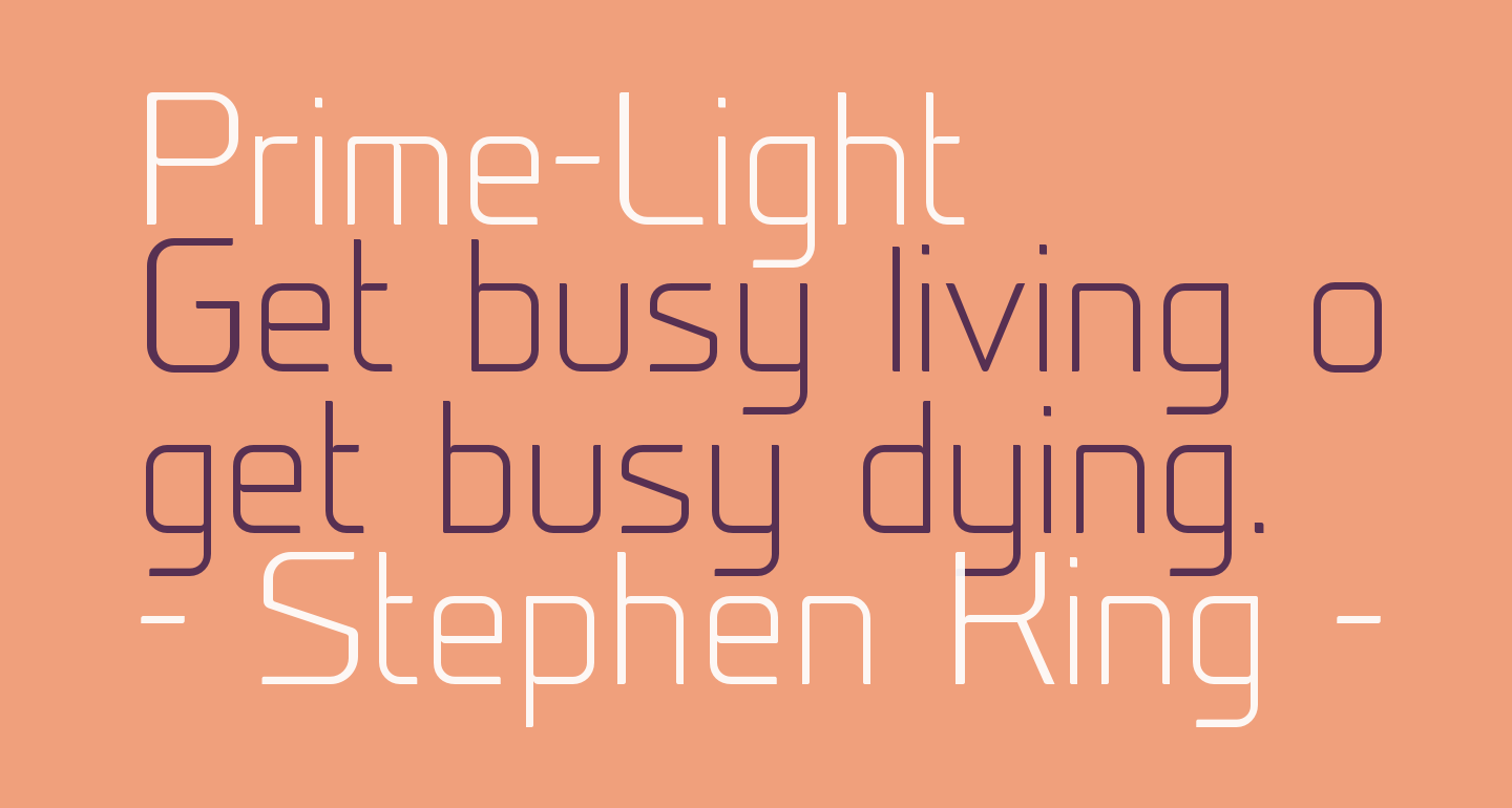 Prime-Light free Font - What Font Is