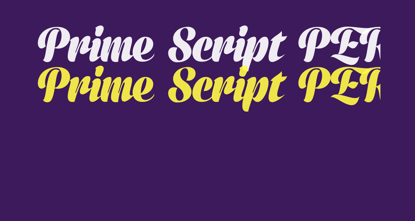 Prime Script PERSONAL USE ONLY free Font - What Font Is