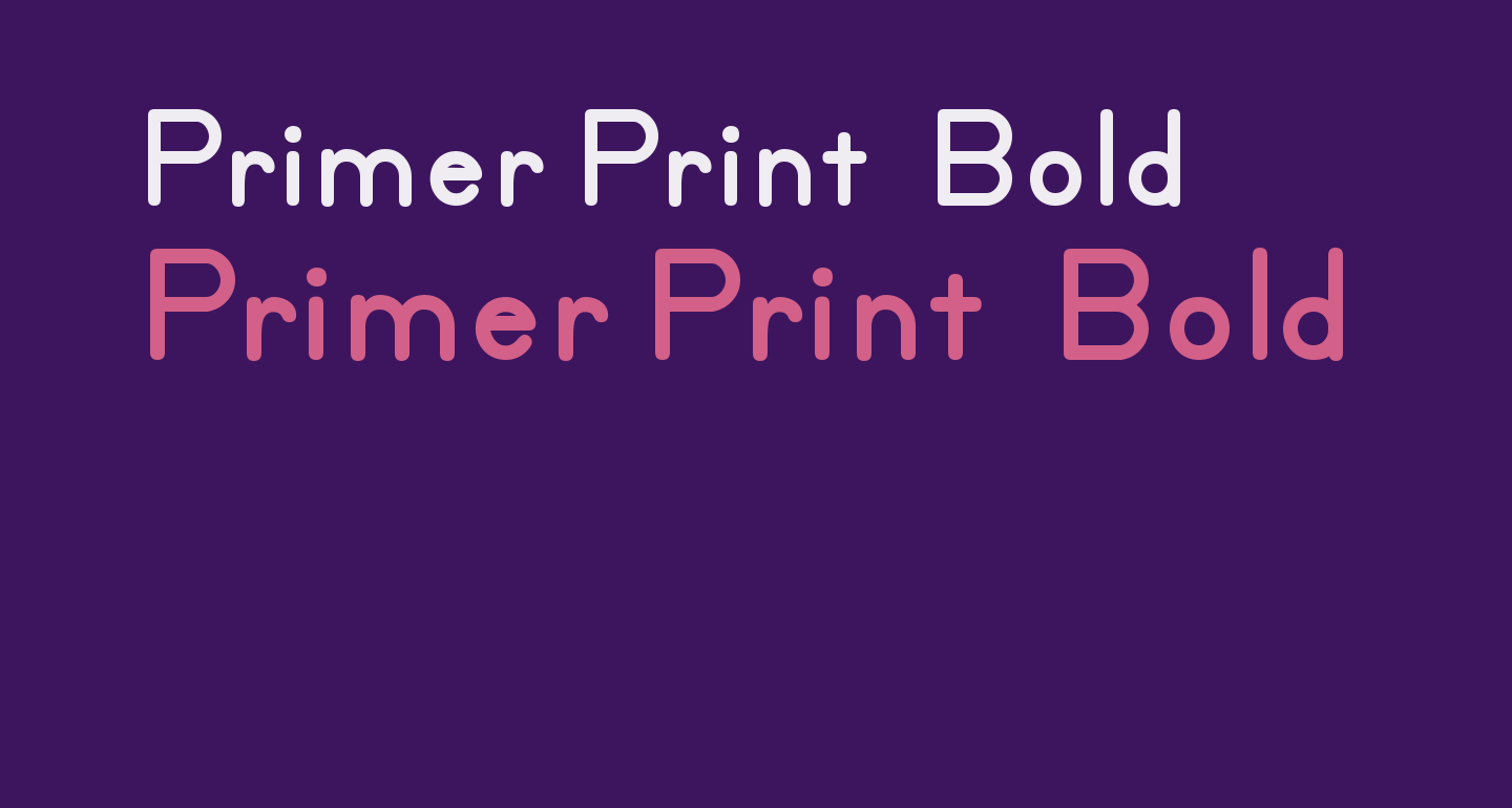 Primer Print Bold free Font - What Font Is