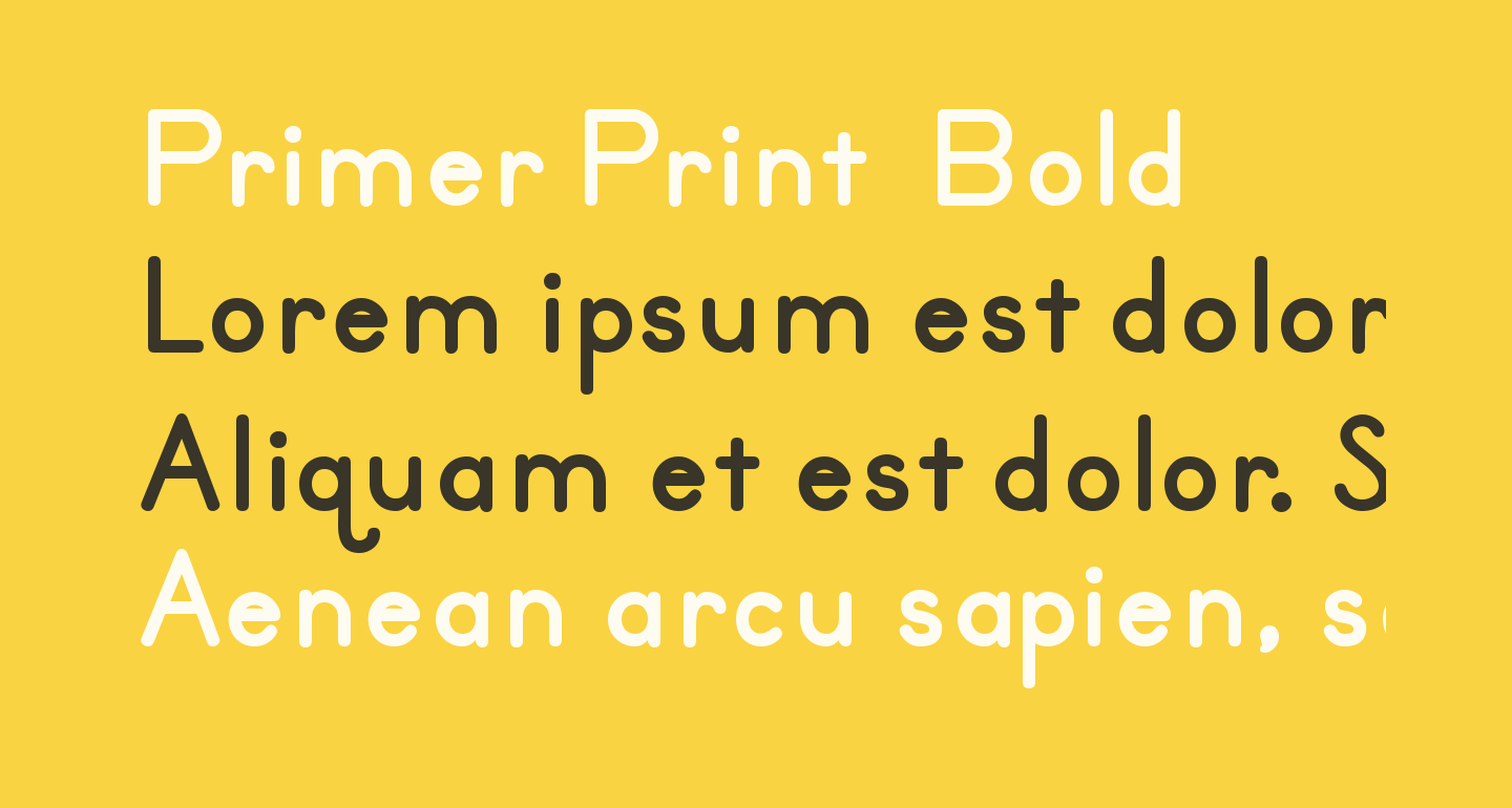 Primer Print Bold free Font - What Font Is
