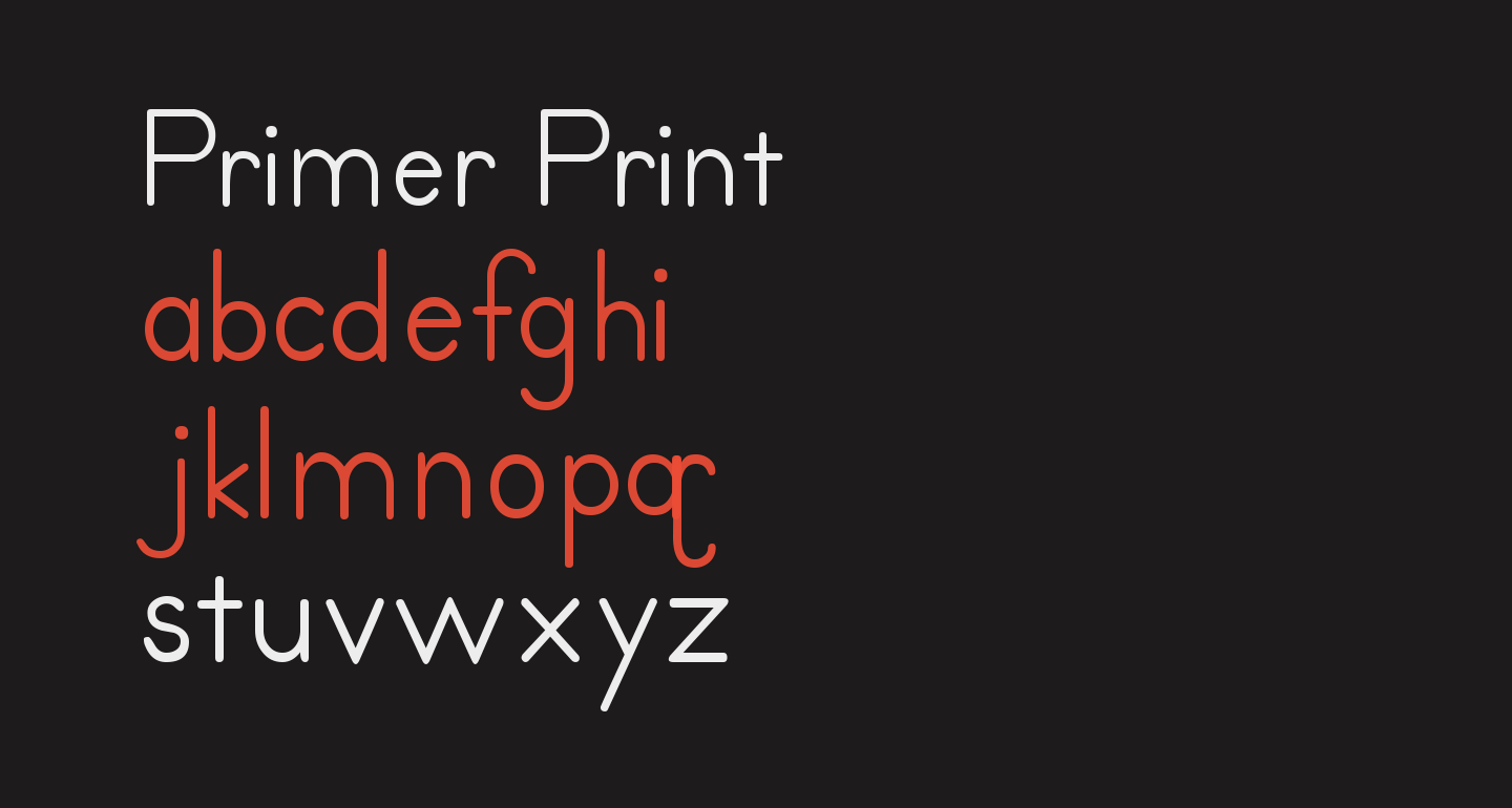 Primer Print free Font - What Font Is