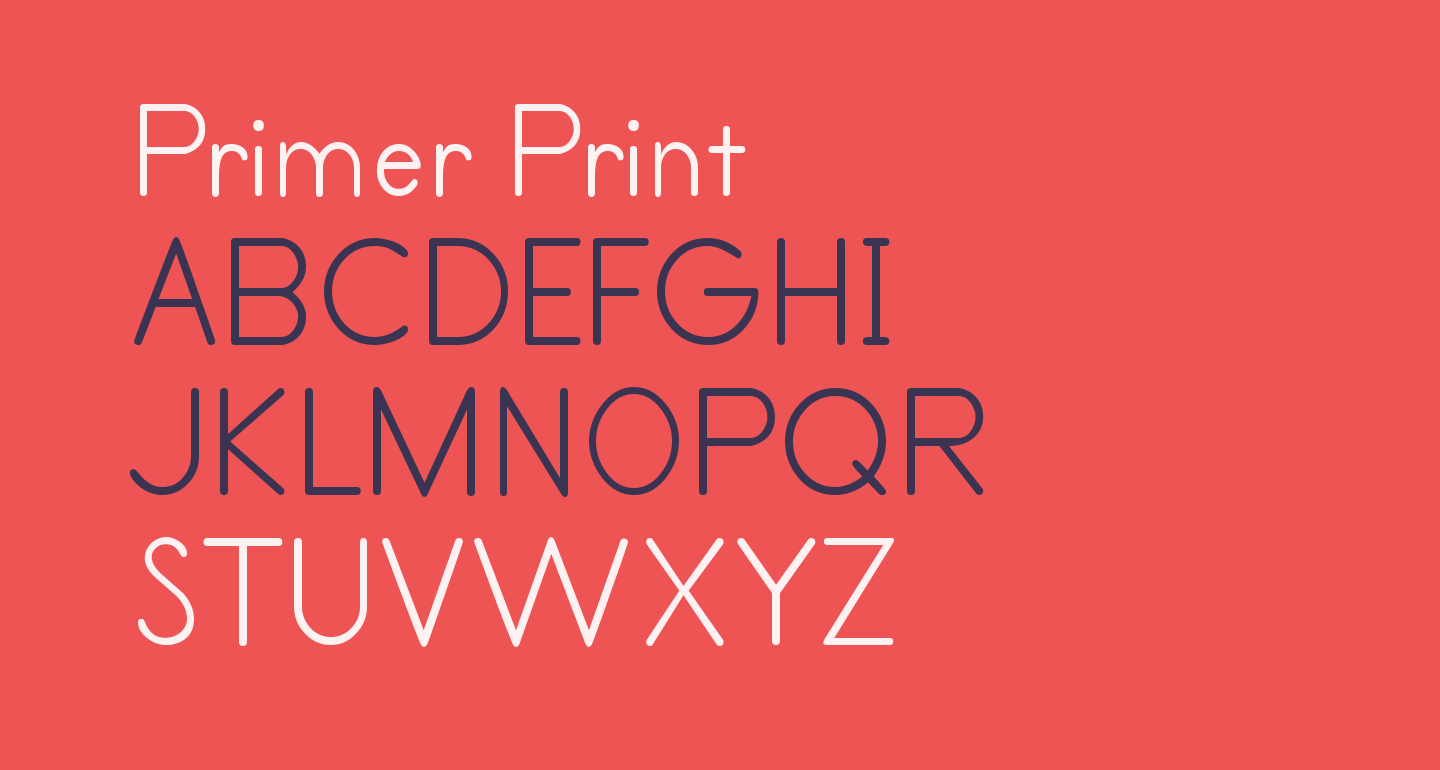 Primer Print free Font - What Font Is