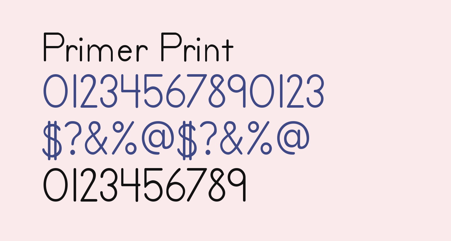 Primer Print free Font - What Font Is