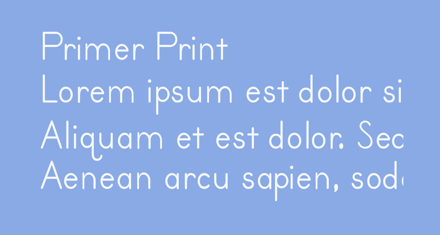 Primer Print free Font - What Font Is