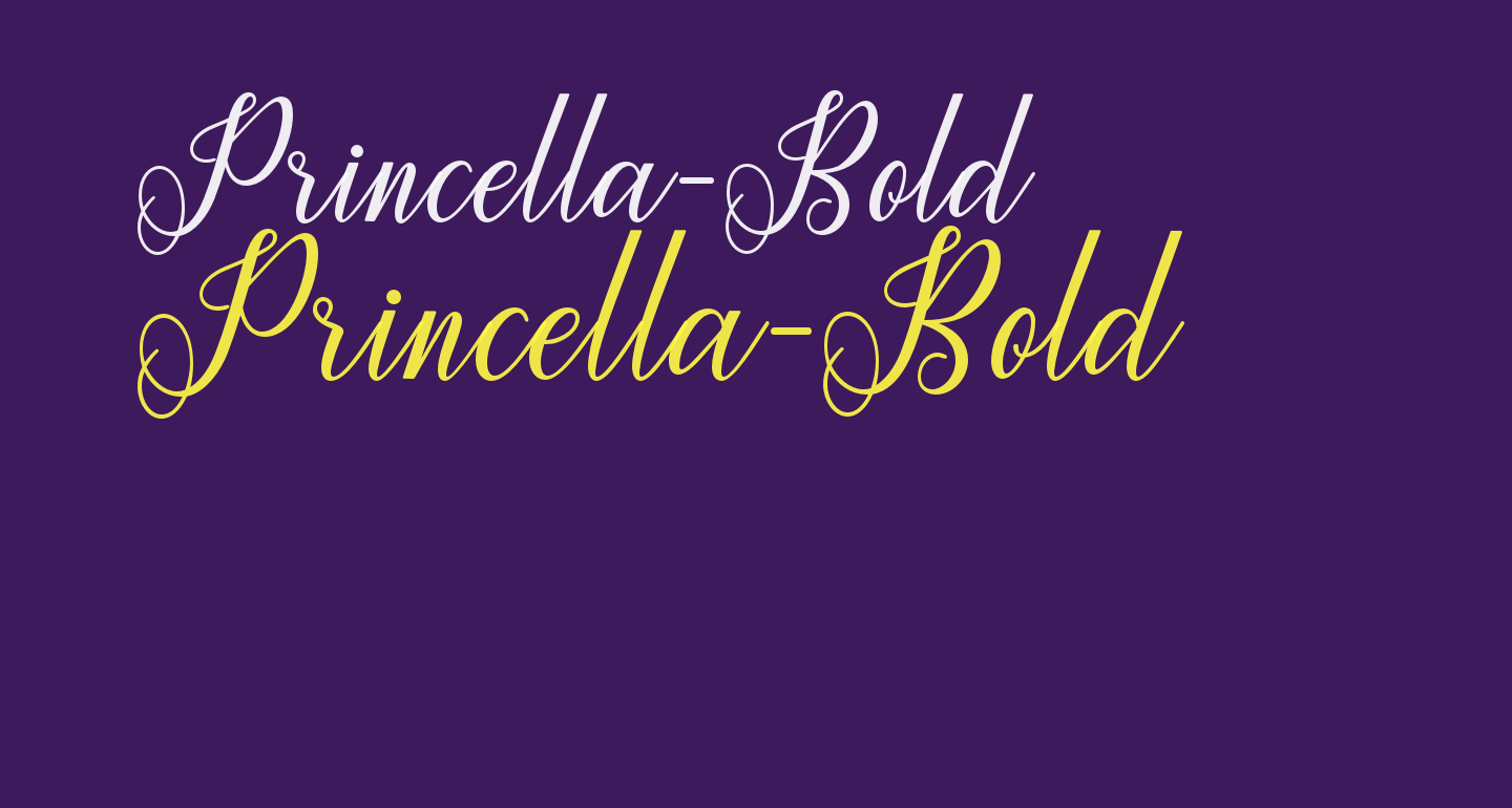 Princella-Bold free Font - What Font Is