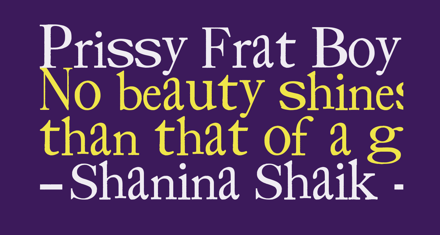 Prissy Frat Boy free Font - What Font Is