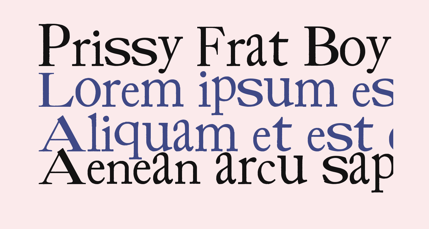 Prissy Frat Boy free Font - What Font Is