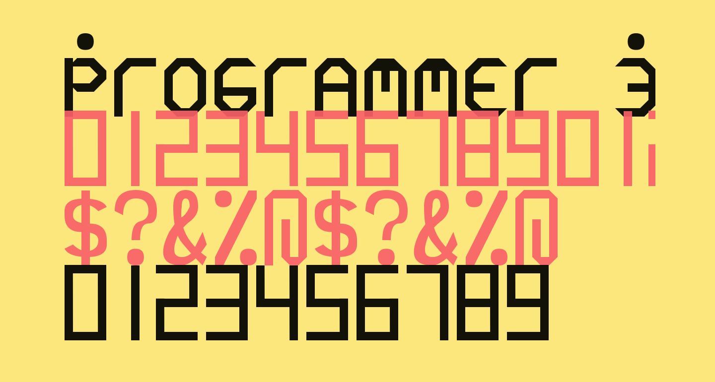 Programmer Font by Kyle free Font - What Font Is