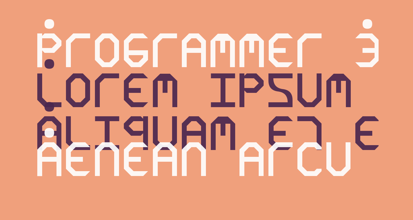 Programmer Font by Kyle free Font - What Font Is