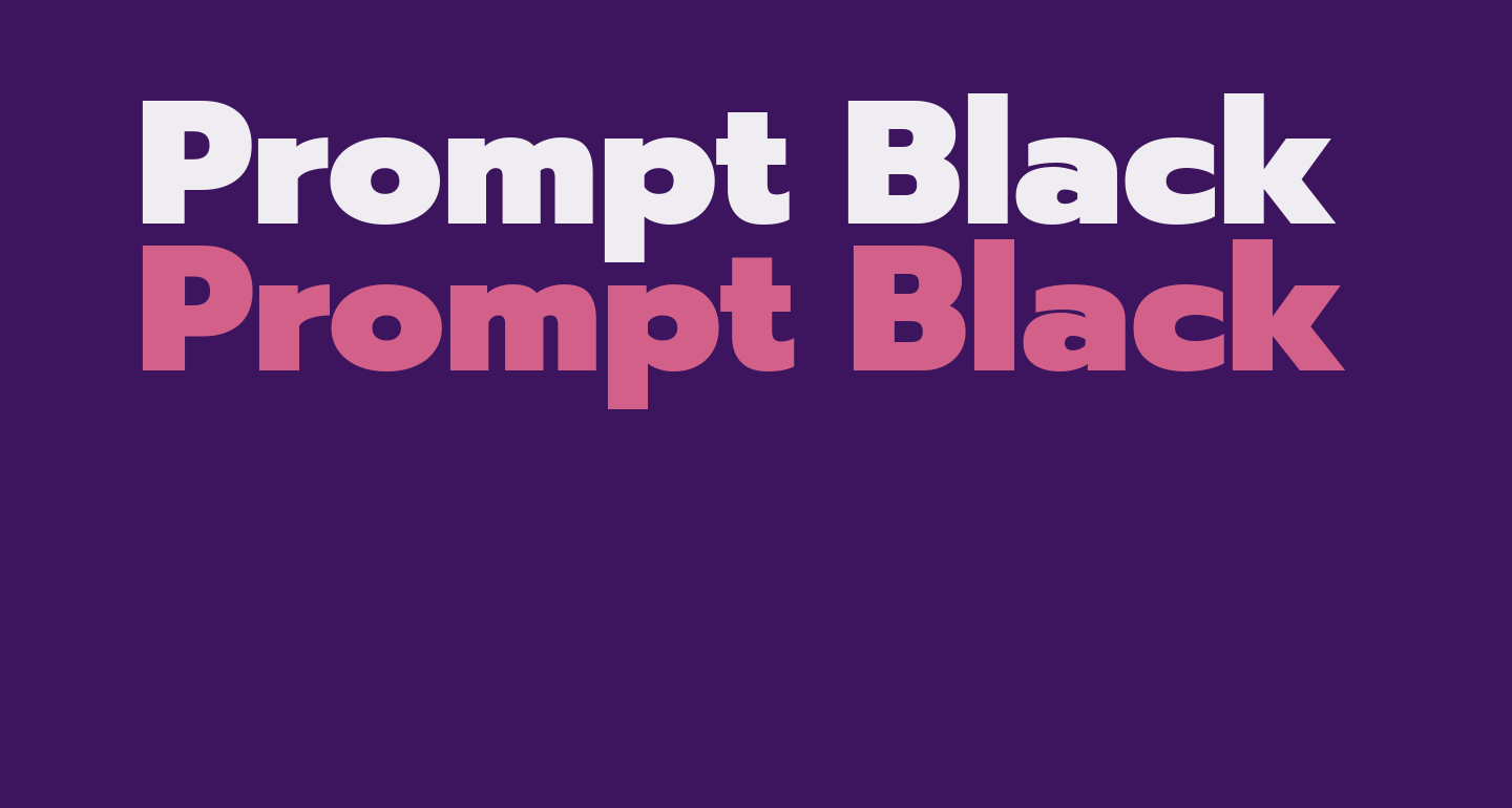 Prompt Black free Font - What Font Is