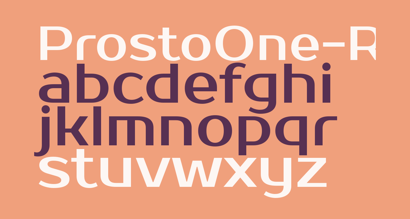 ProstoOne-Regular free Font - What Font Is
