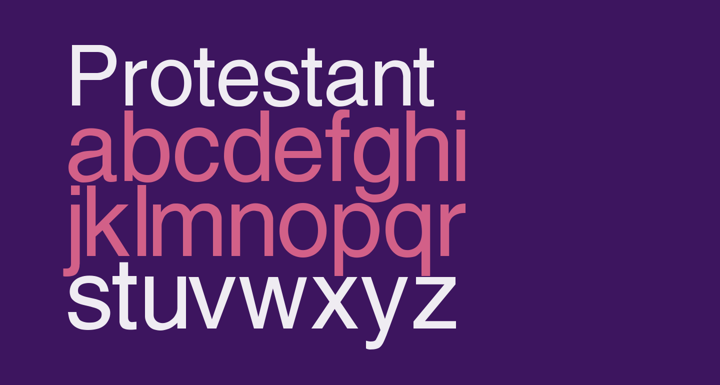 Protestant free Font - What Font Is
