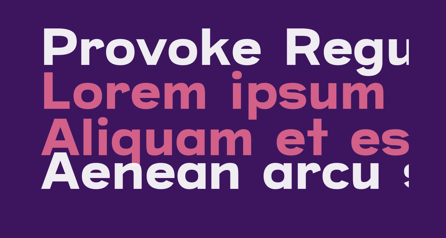 Provoke Regular free Font - What Font Is
