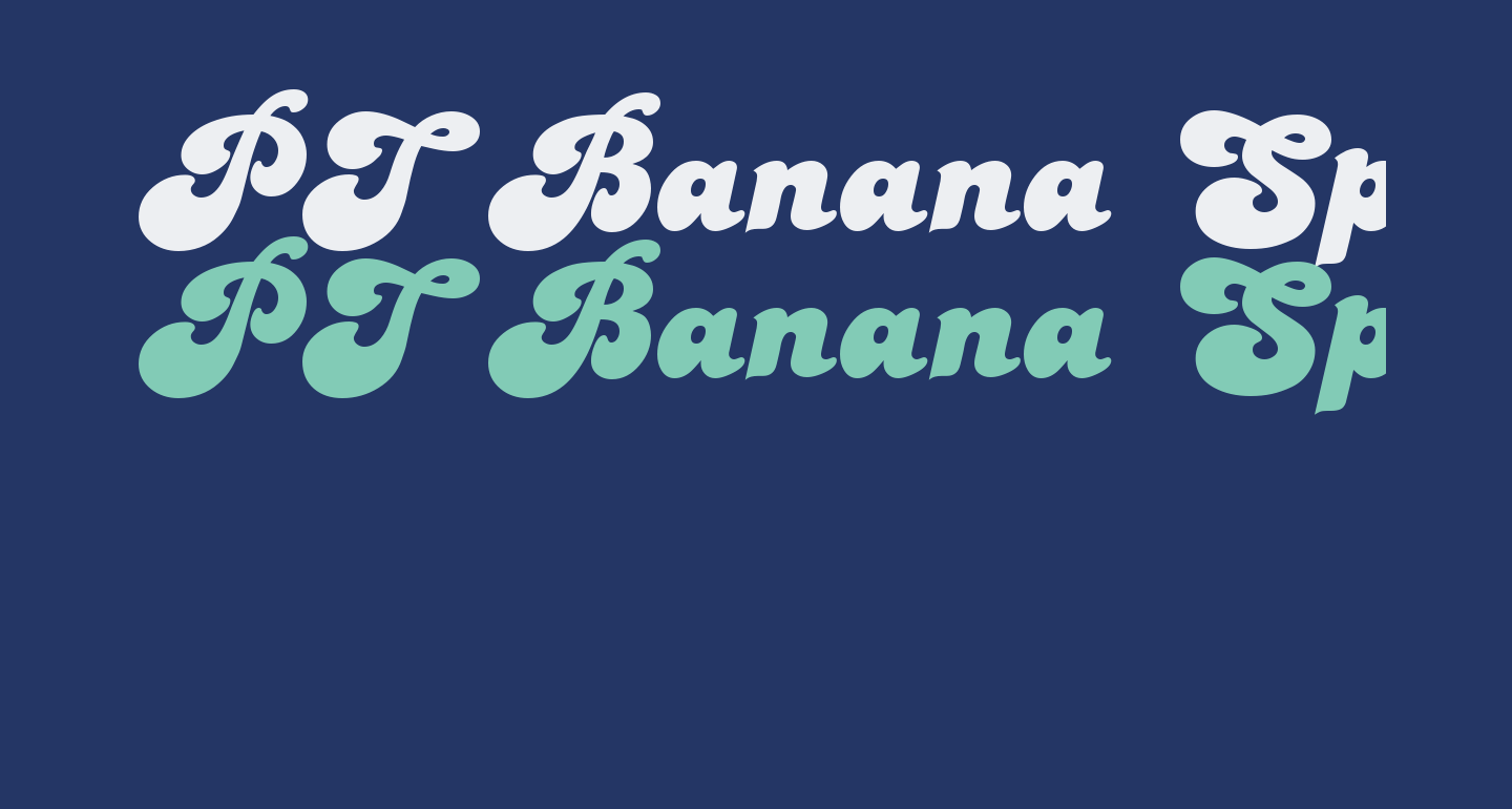 PT Banana Split free Font - What Font Is