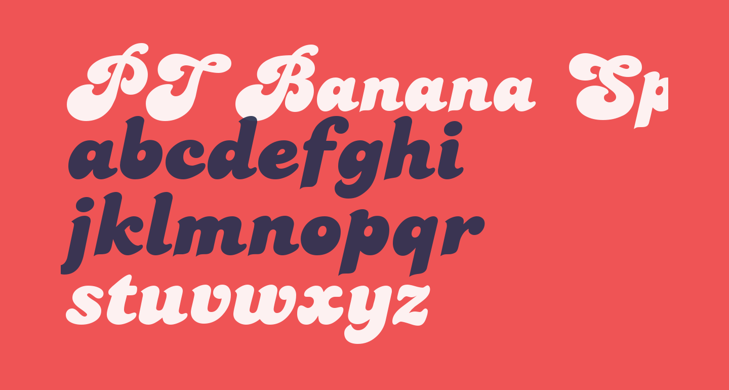 PT Banana Split free Font - What Font Is