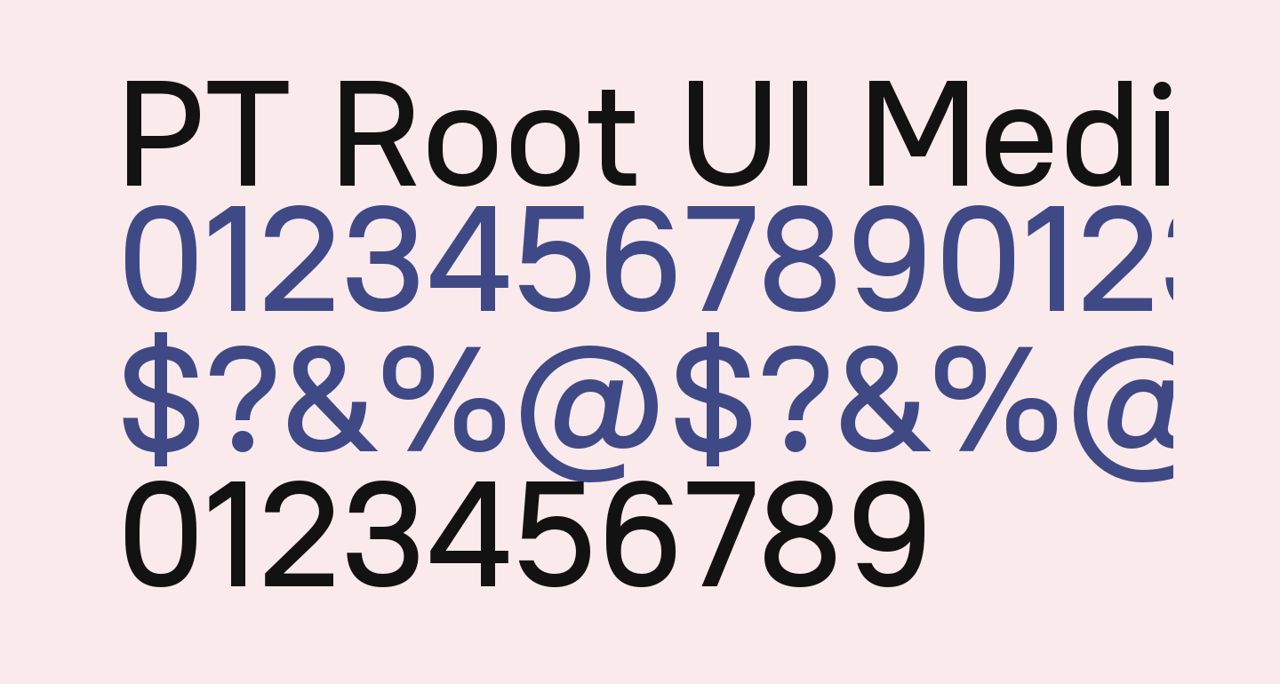 PT Root UI Medium free Font - What Font Is