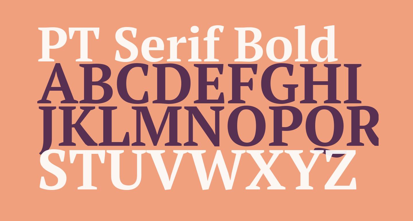 PT Serif Bold free Font - What Font Is