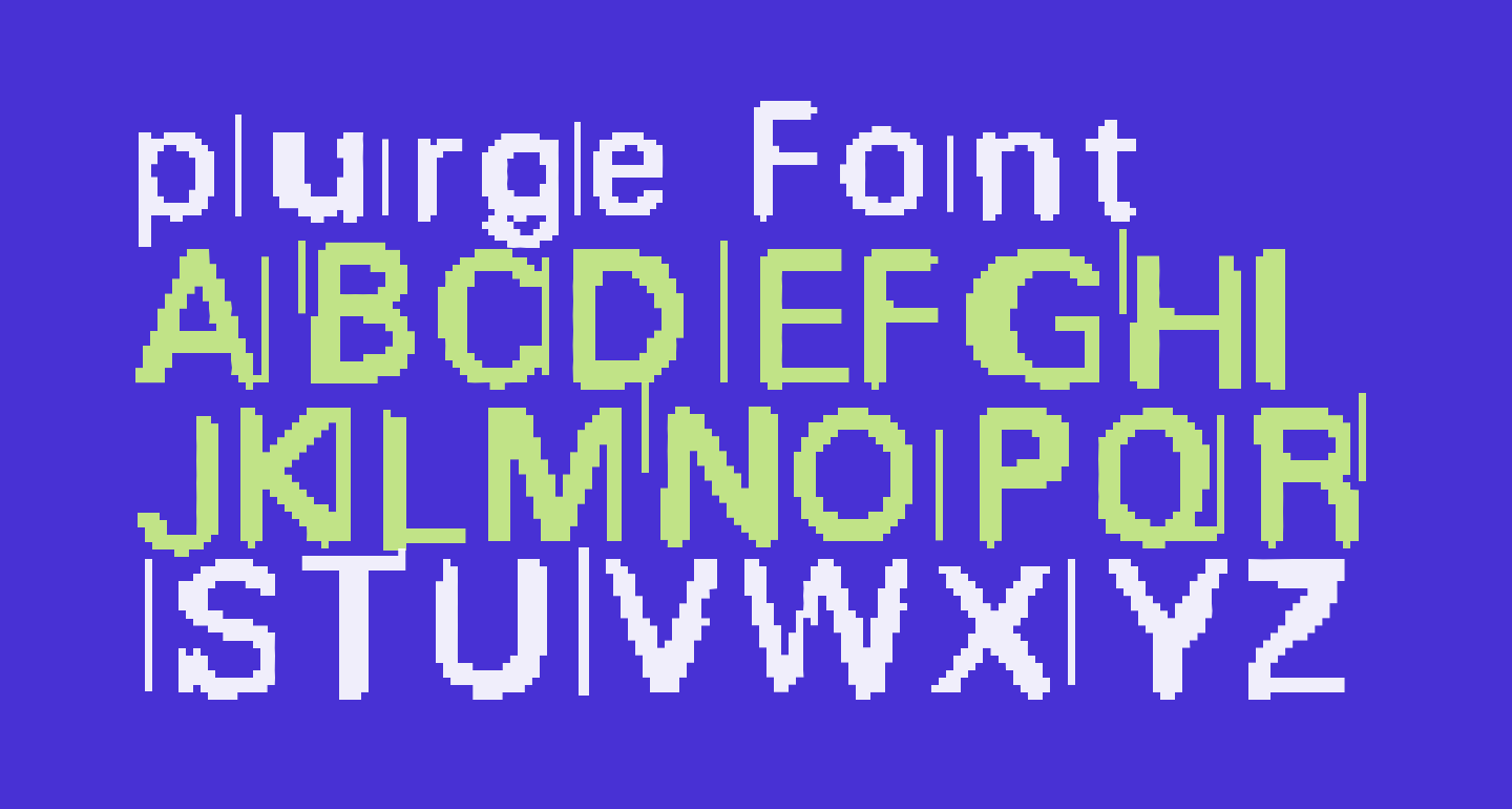 purge free Font - What Font Is