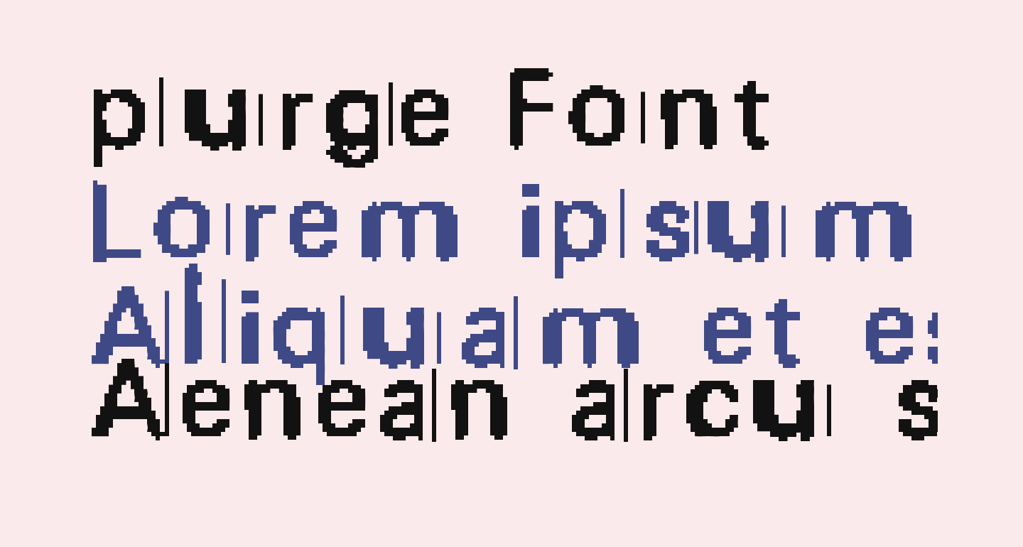 purge free Font - What Font Is