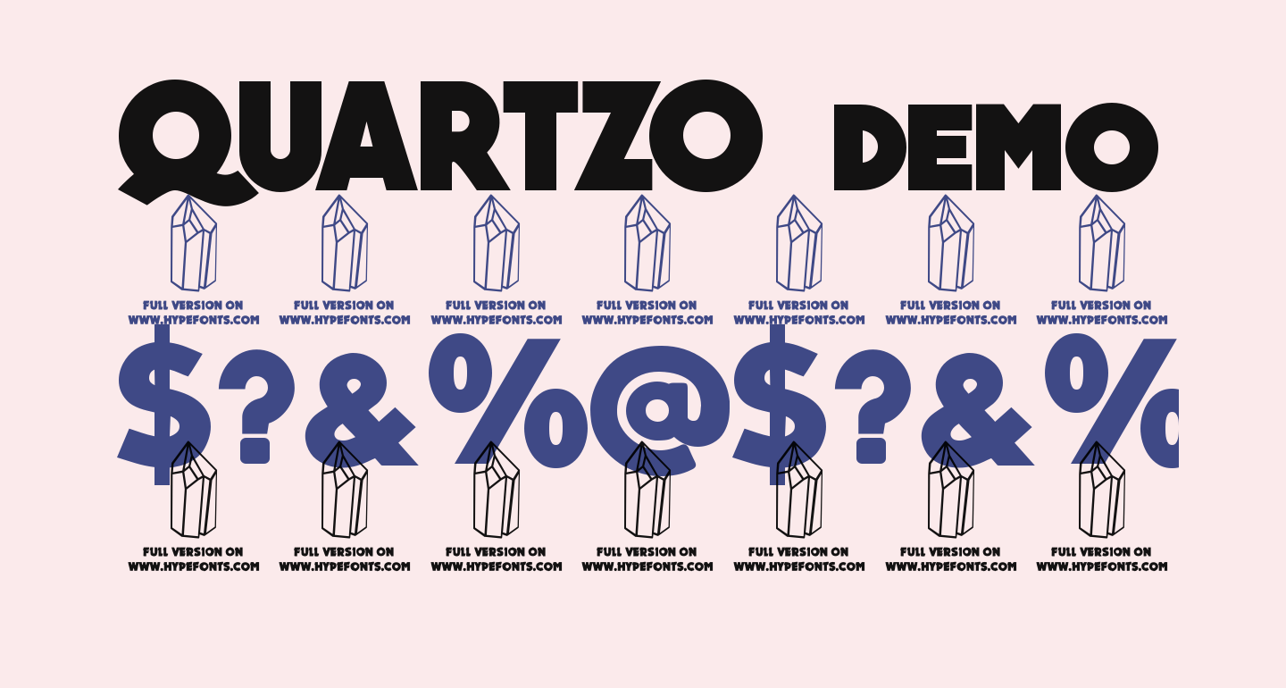 QUARTZO demo Bold free Font - What Font Is
