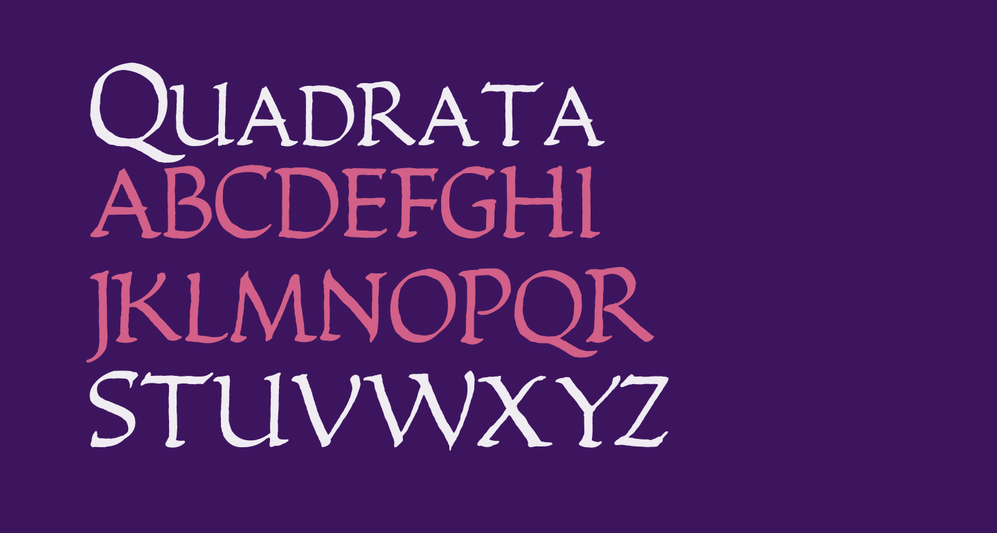Quadrata free Font - What Font Is