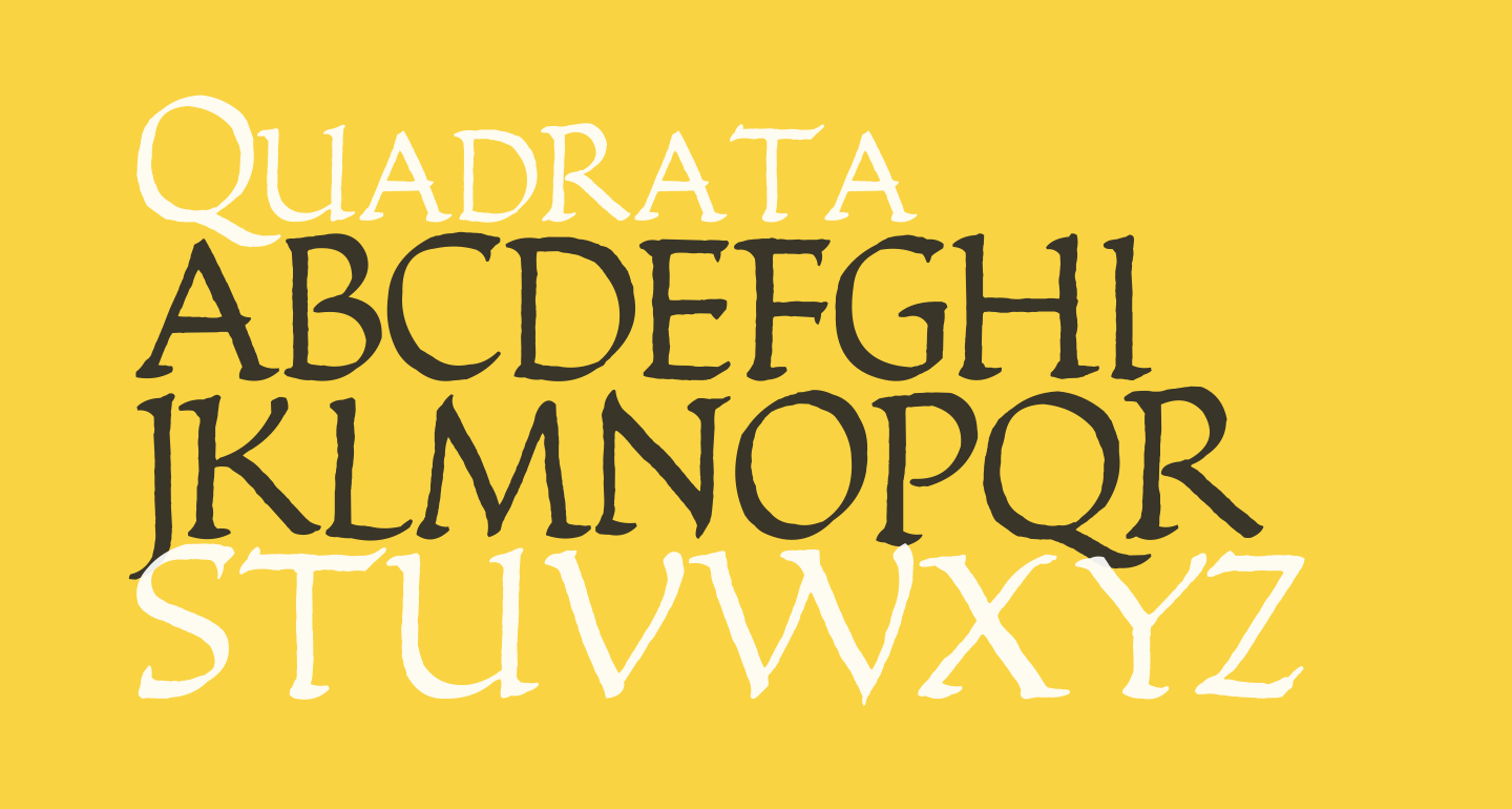 Quadrata free Font - What Font Is