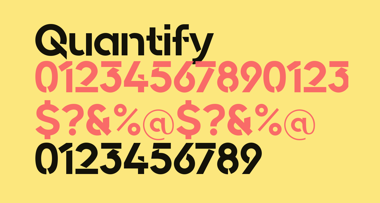 Quantify free Font - What Font Is