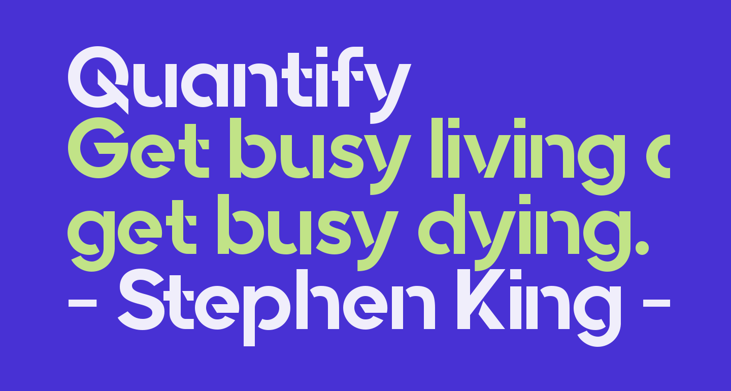 Quantify free Font - What Font Is