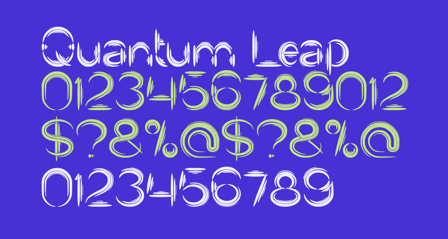 Quantum Leap free Font - What Font Is