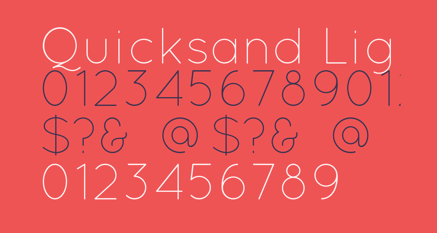 Quicksand Light Regular free Font - What Font Is