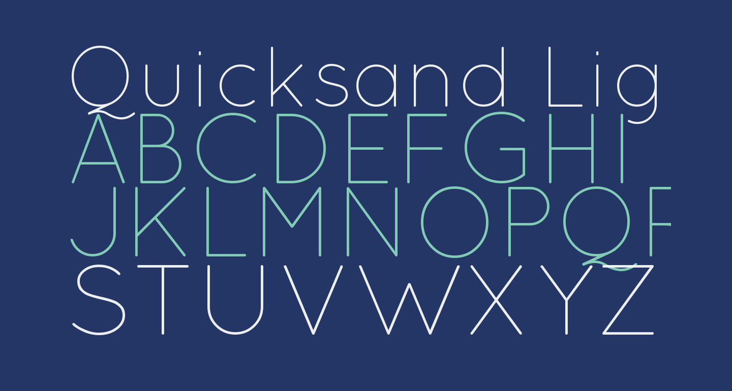 Quicksand Light free Font - What Font Is