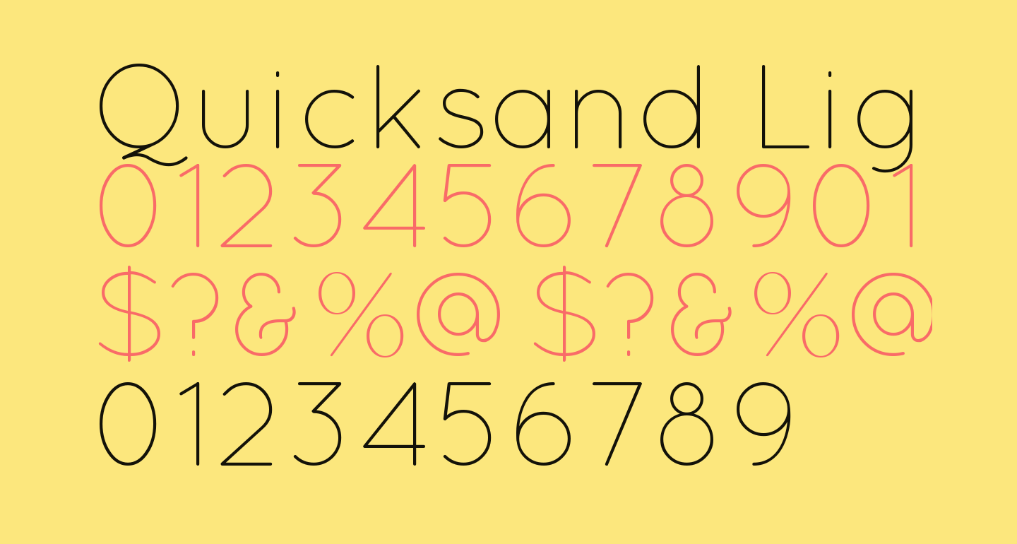 Quicksand Light free Font - What Font Is