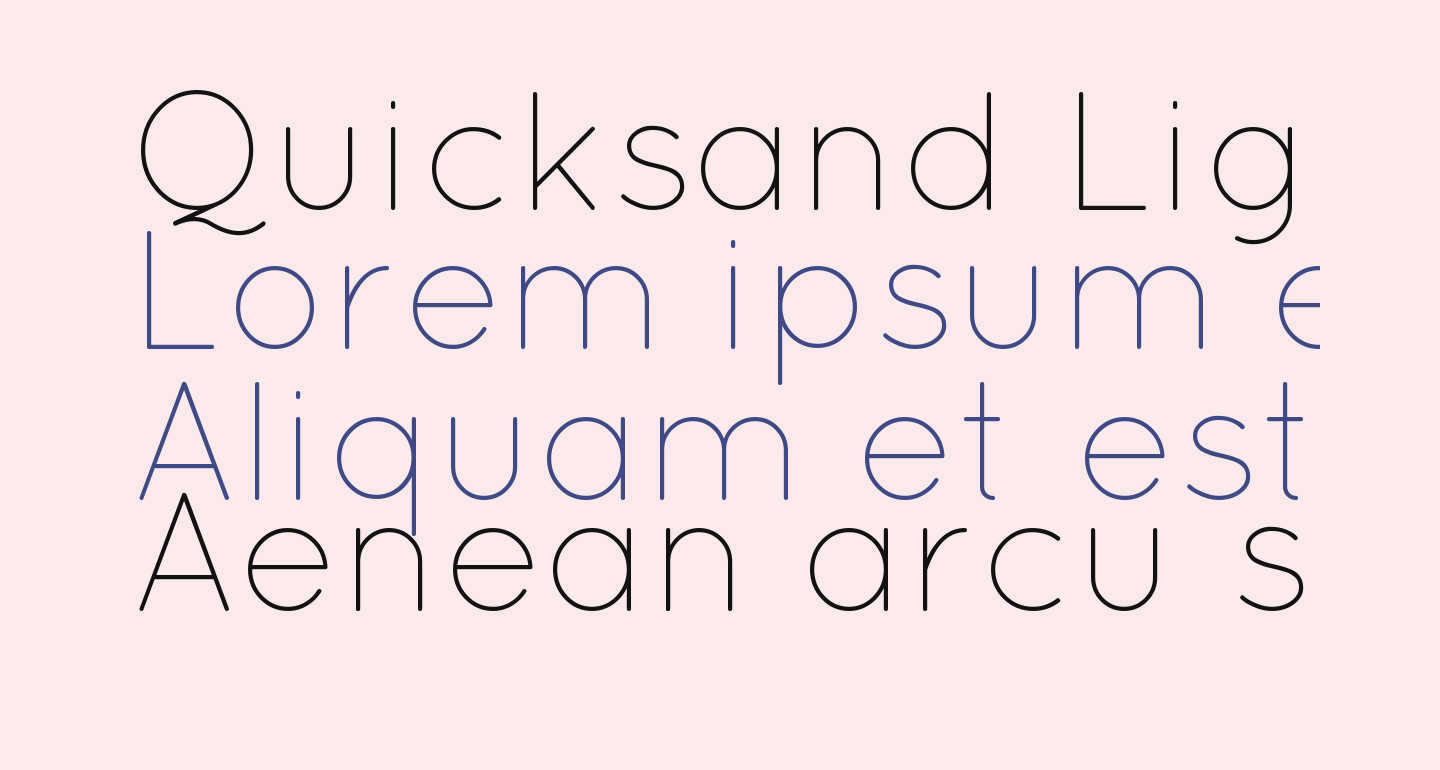 Quicksand Light free Font - What Font Is