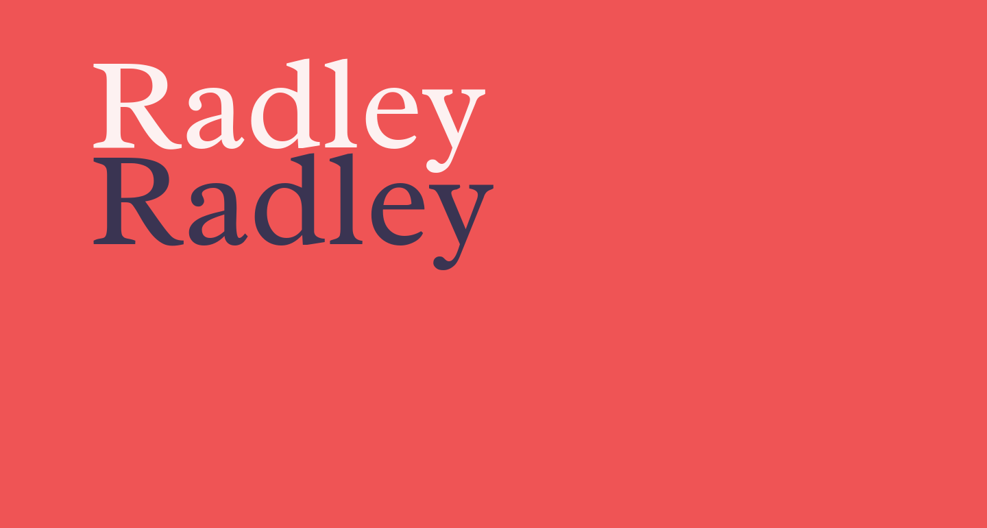 Radley free Font - What Font Is