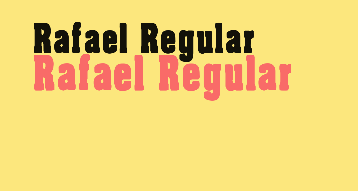 Rafael Regular free Font - What Font Is