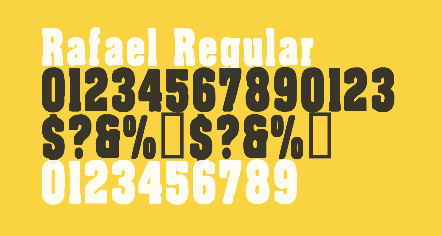 Rafael Regular free Font - What Font Is