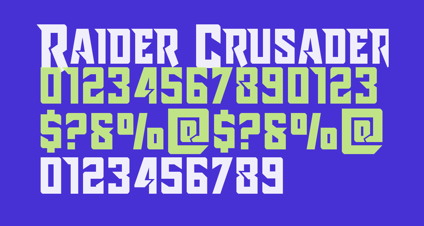 Raider Crusader Straight free Font - What Font Is