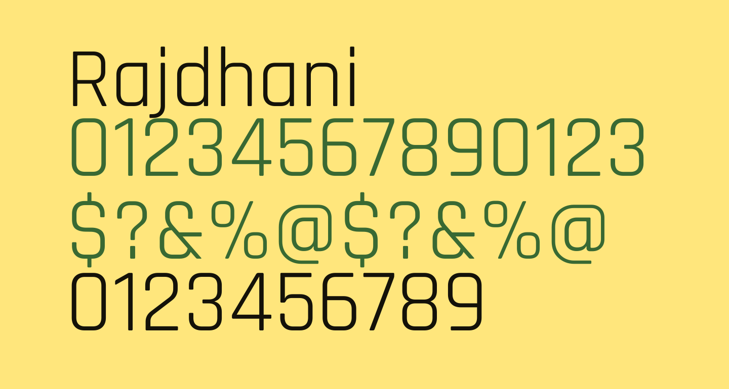 Rajdhani free Font - What Font Is