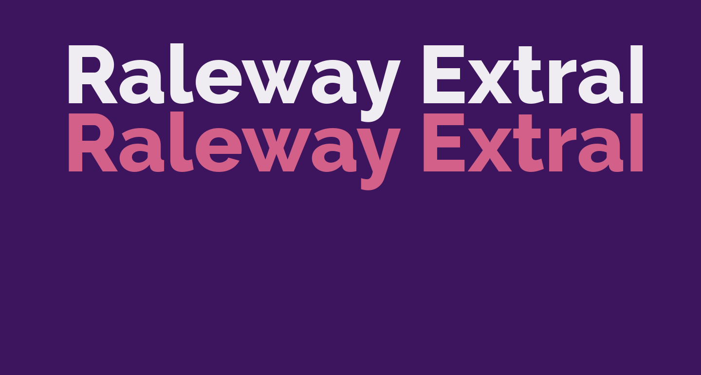 Raleway ExtraBold free Font - What Font Is