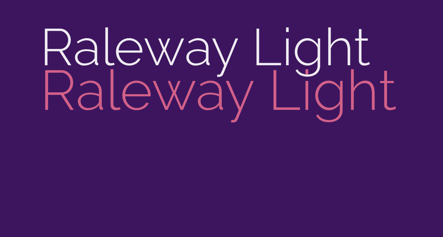 Raleway Light free Font - What Font Is