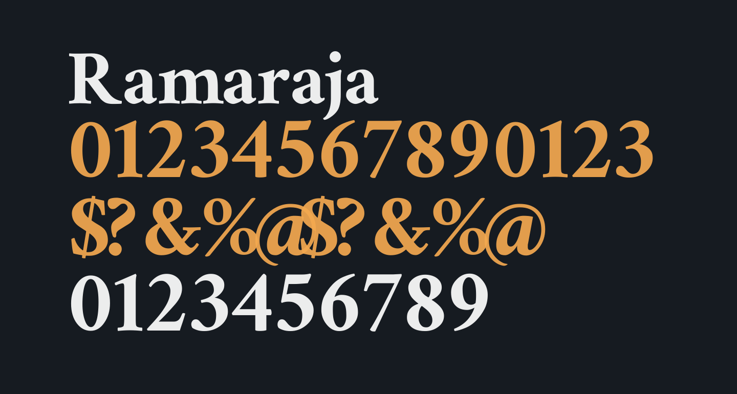 Ramaraja free Font - What Font Is