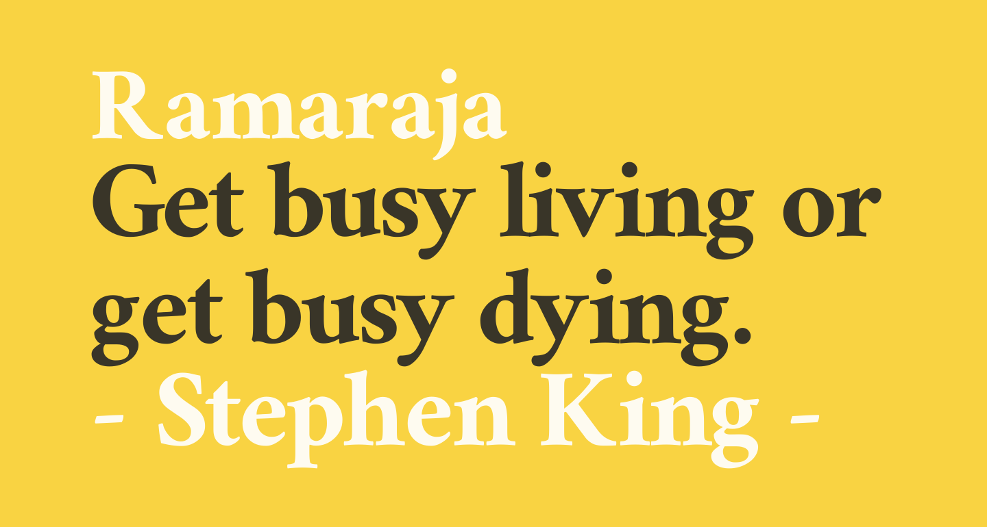 Ramaraja free Font - What Font Is