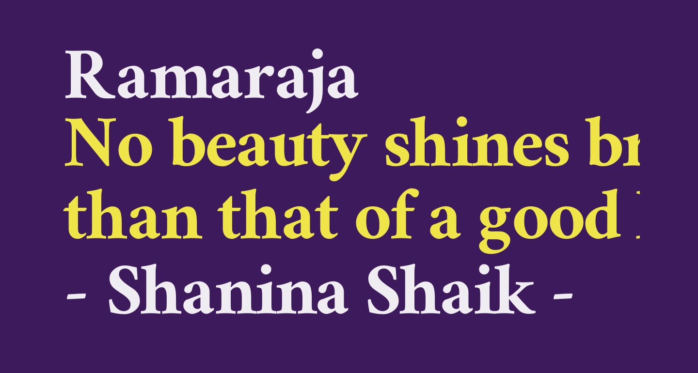 Ramaraja free Font - What Font Is