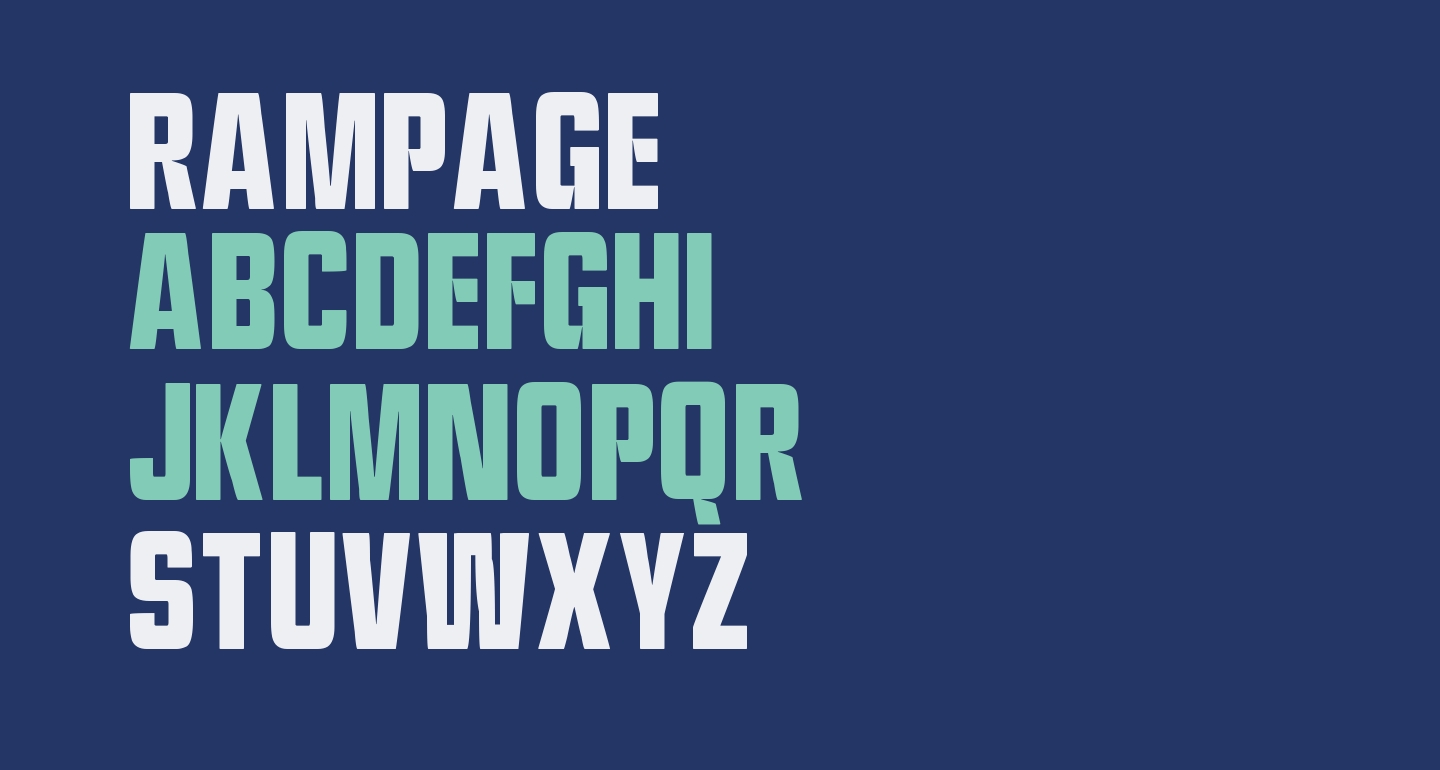 Rampage free Font - What Font Is