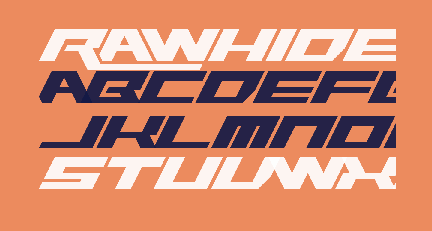 Rawhide Raw 2012 Regular free Font - What Font Is